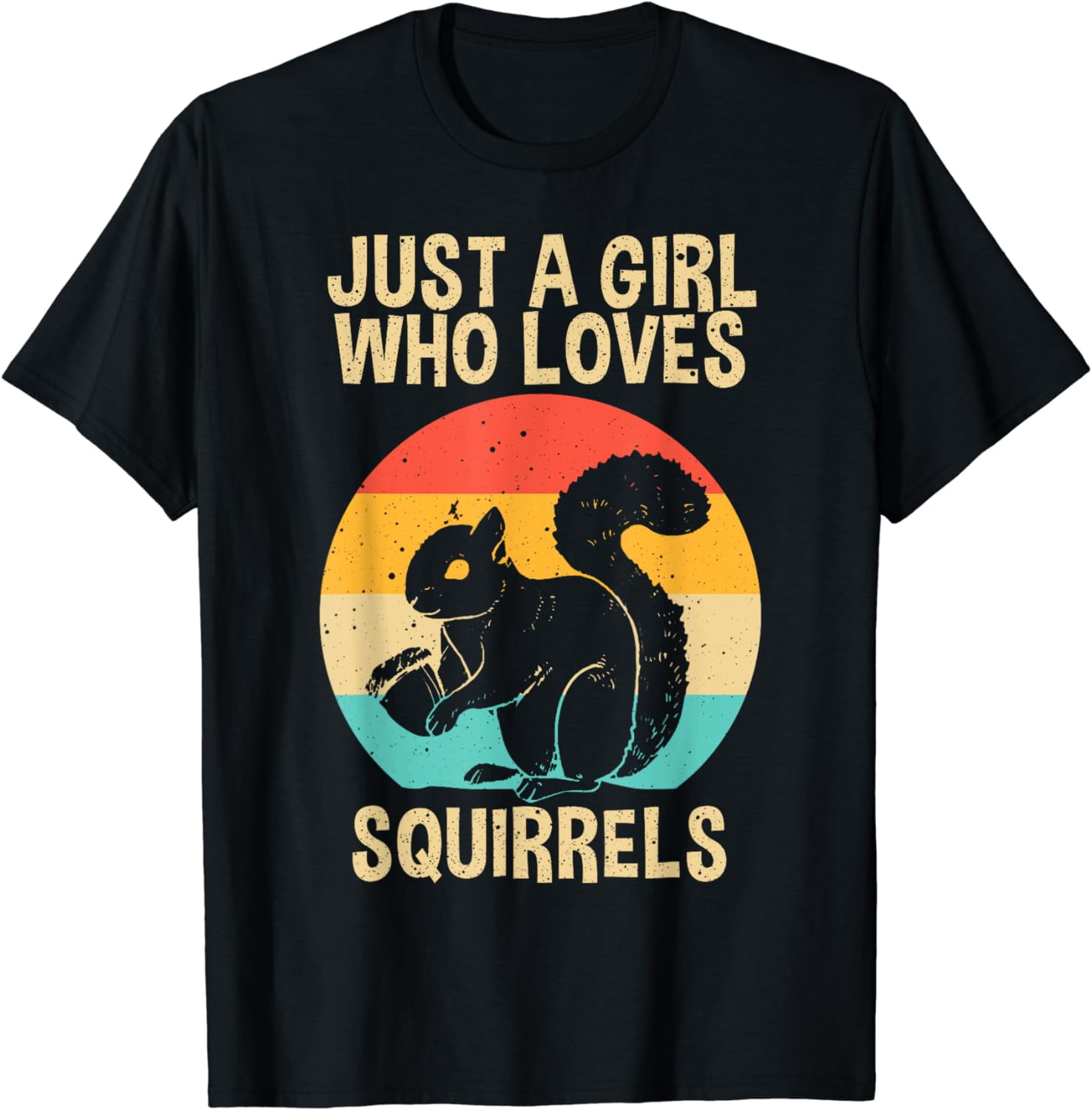 Funny Squirrel Designs For Girls Women Mom Chipmunk Lovers Cotton T ...