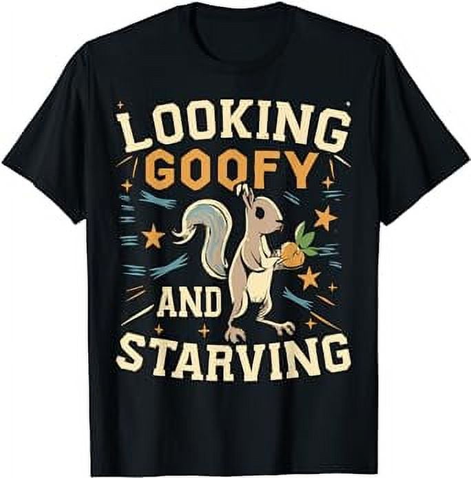Funny Squirrel Looking Goofy & Starving Humorous Dirty Joke T-Shirt ...