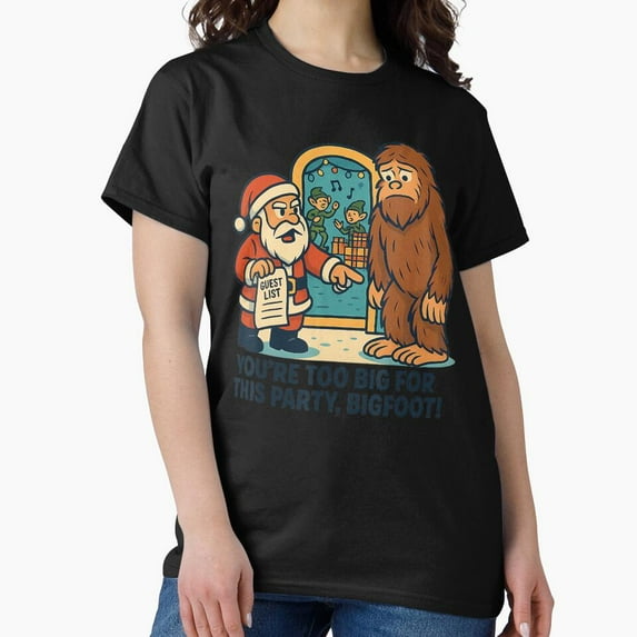 Funny St. Nick And Bigfoot Christmas Party Holiday - Fan Favorite G2664 ...