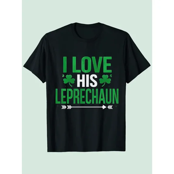 Funny St. Patrick's Day Clover Print for Couples Unisex Short Sleeve ...
