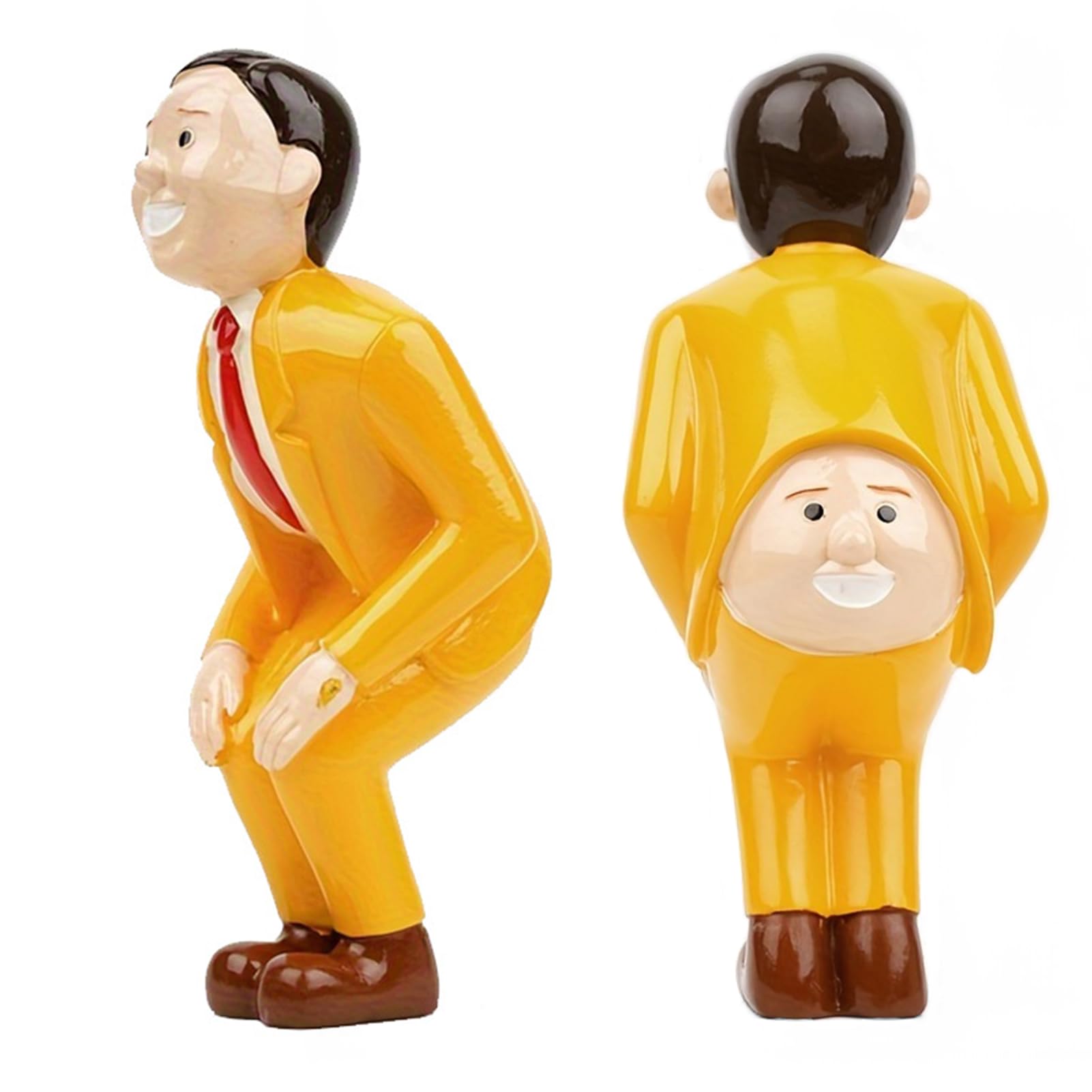 Funny Statues Hand Painted Resin Sculptures Smiling Pocket Figures ...