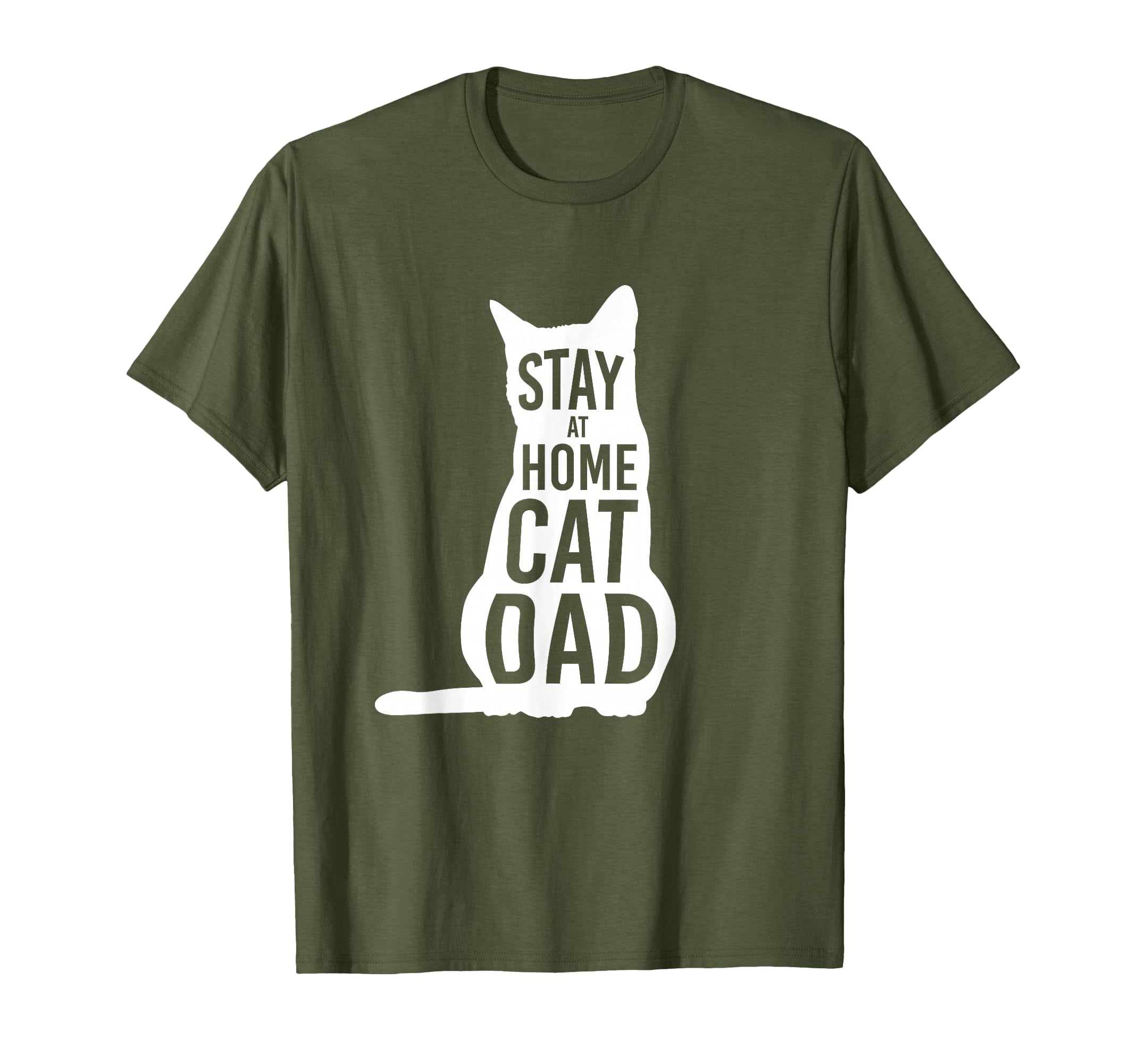 Funny Stay at Home Cat Dad T-Shirt for Cat Lovers - Perfect Gift for ...