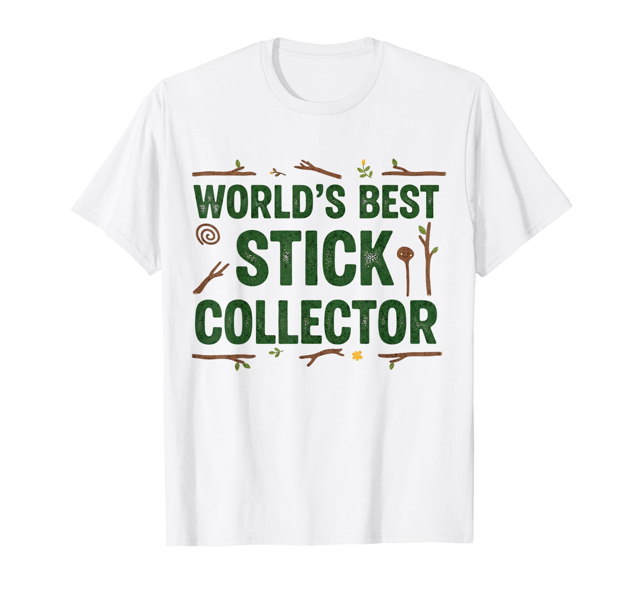 Funny Stick Collector Design T-Shirt for Outdoor Adventures and Camping ...