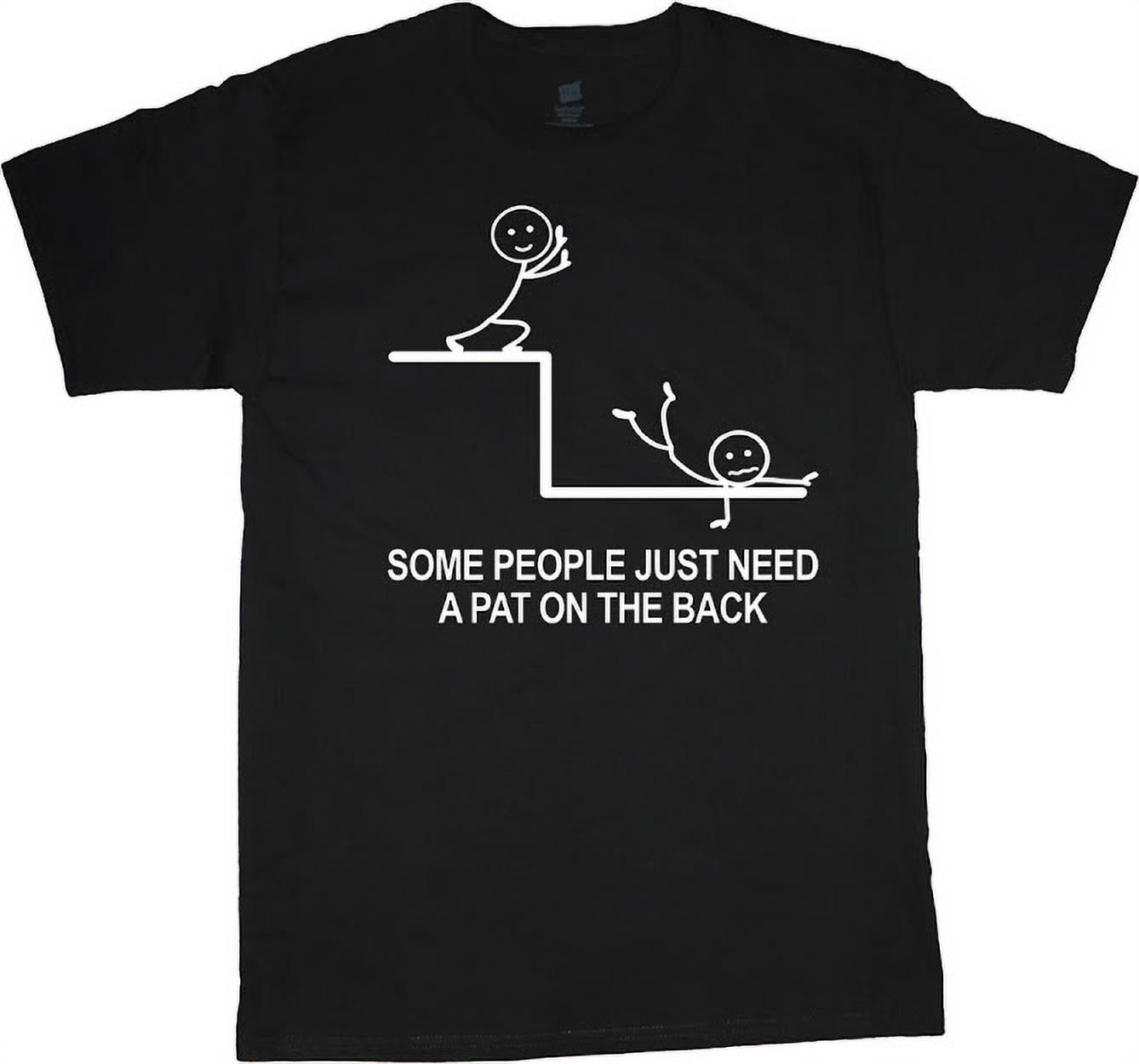 Funny Stick Figure Saying T-shirt Men's Graphic Tee - Walmart.com
