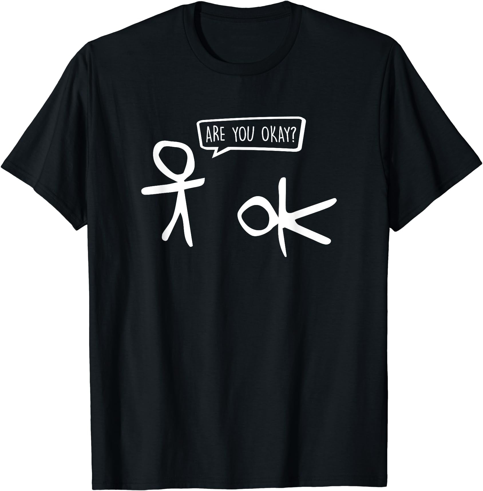 Funny Stickman Cartoon T-Shirt for Kindness and Support - Be Kind ...