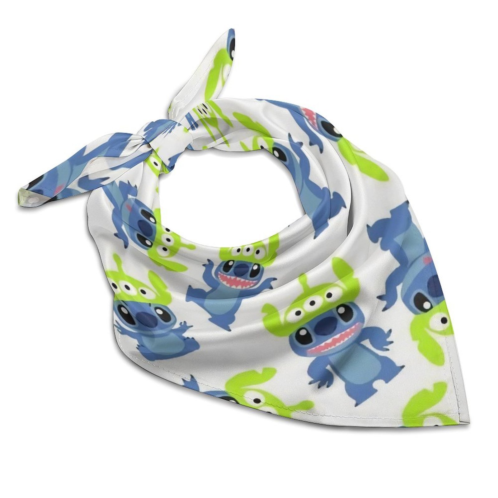 Funny Stitch006 Square Satin Head Scarf Hair Scarves Silk-like Bandana ...