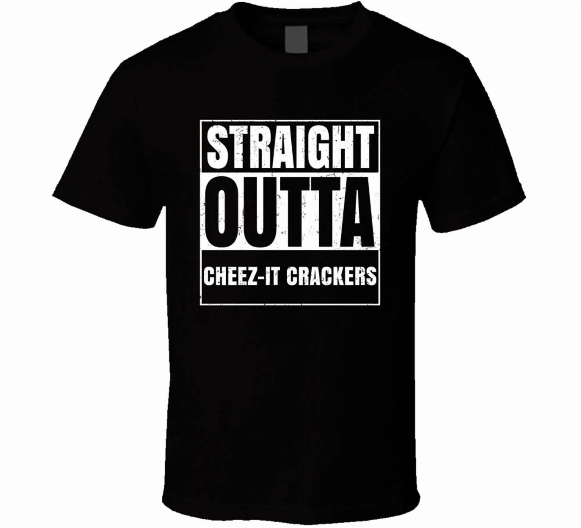 Funny Straight Outta Cheez It Snack Parody Graphic Design Cotton Unisex ...