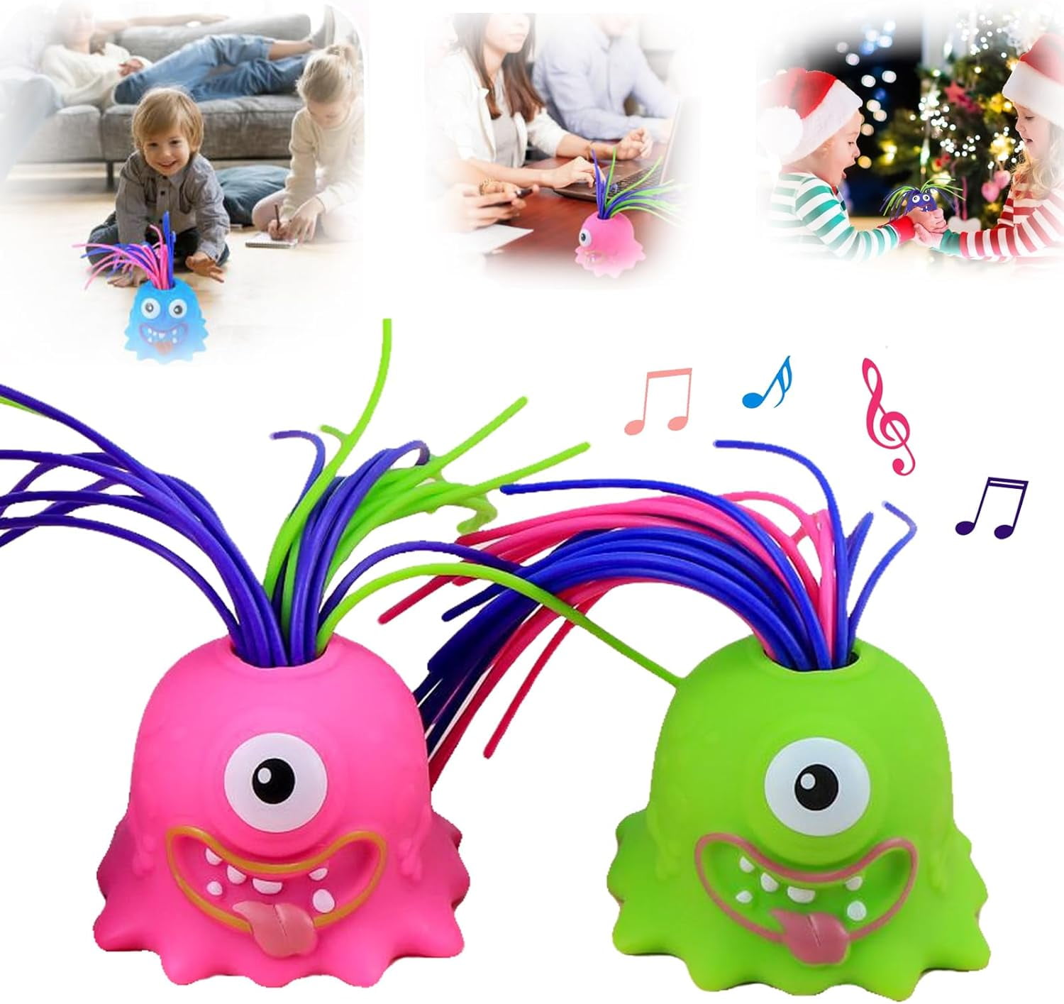 Funny Stress Relief Screaming Monster Pull Its Hair Toys,Each Scream Is ...