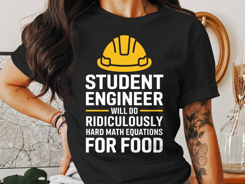 Funny Student Engineer T-Shirt, Ridiculously Hard Math Equations Shirt ...