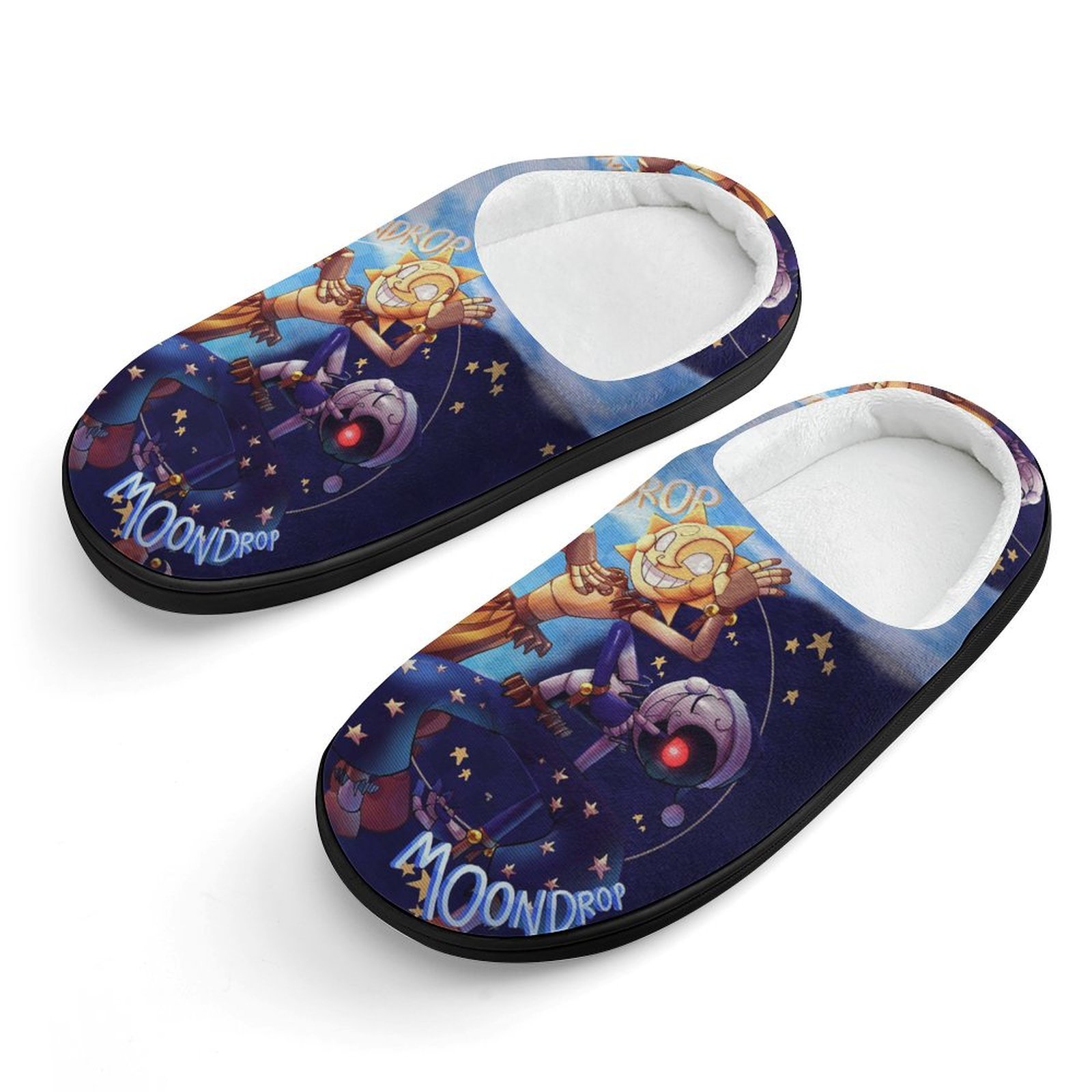 Funny Sundrop Moondrop Fluffy House Cotton Slippers Memory Foam Suede ...