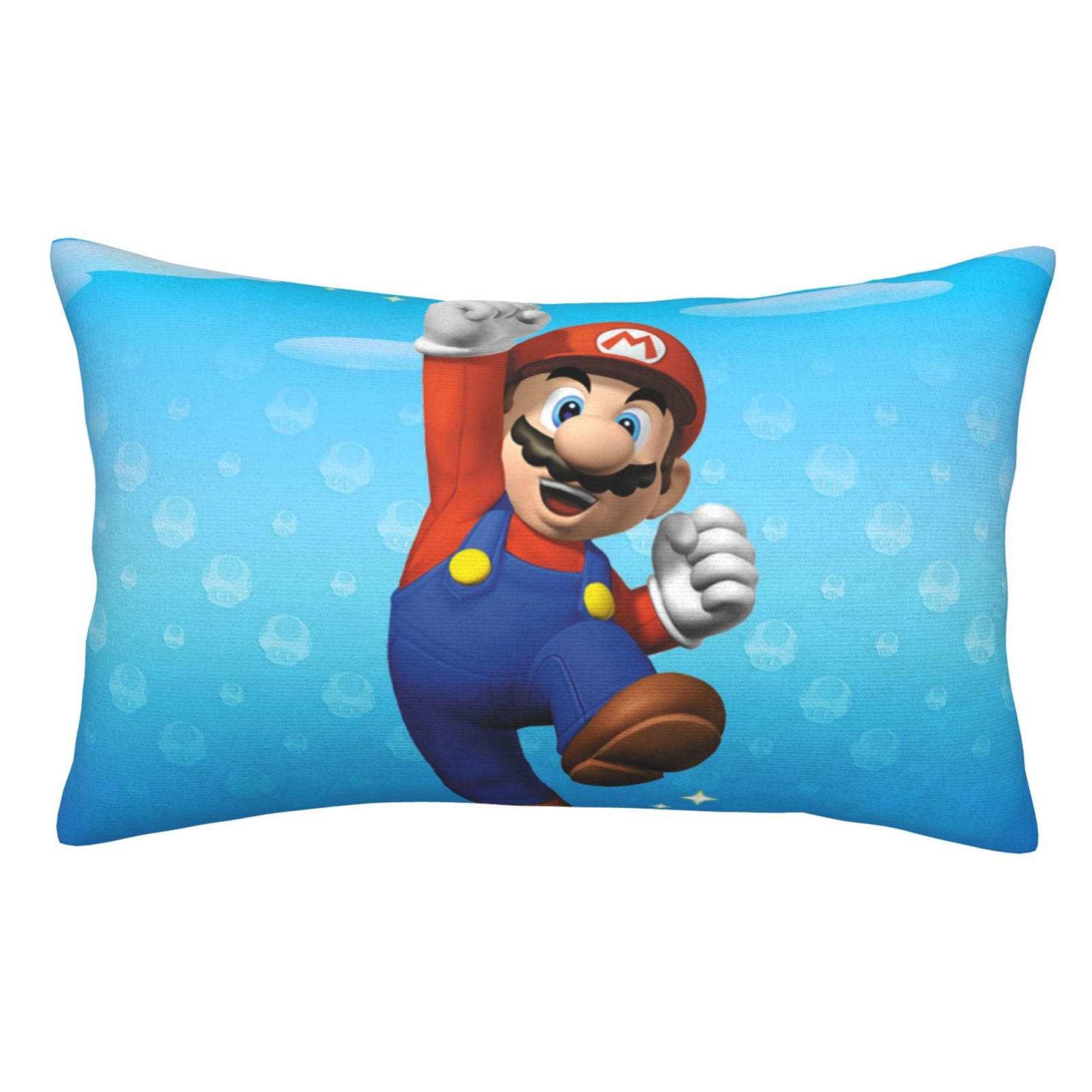 Funny Super Mario Pillowcase Decor Cushion Pillow Covers With Hidden ...