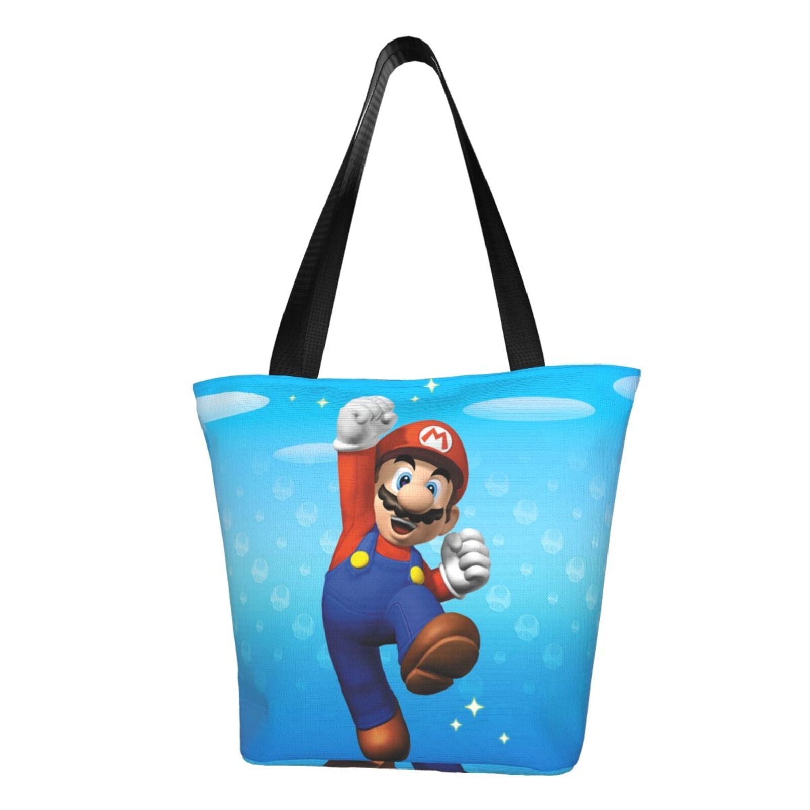 Funny Super Mario Women's Tote Bag Large Capacity Shoulder Handbag For ...