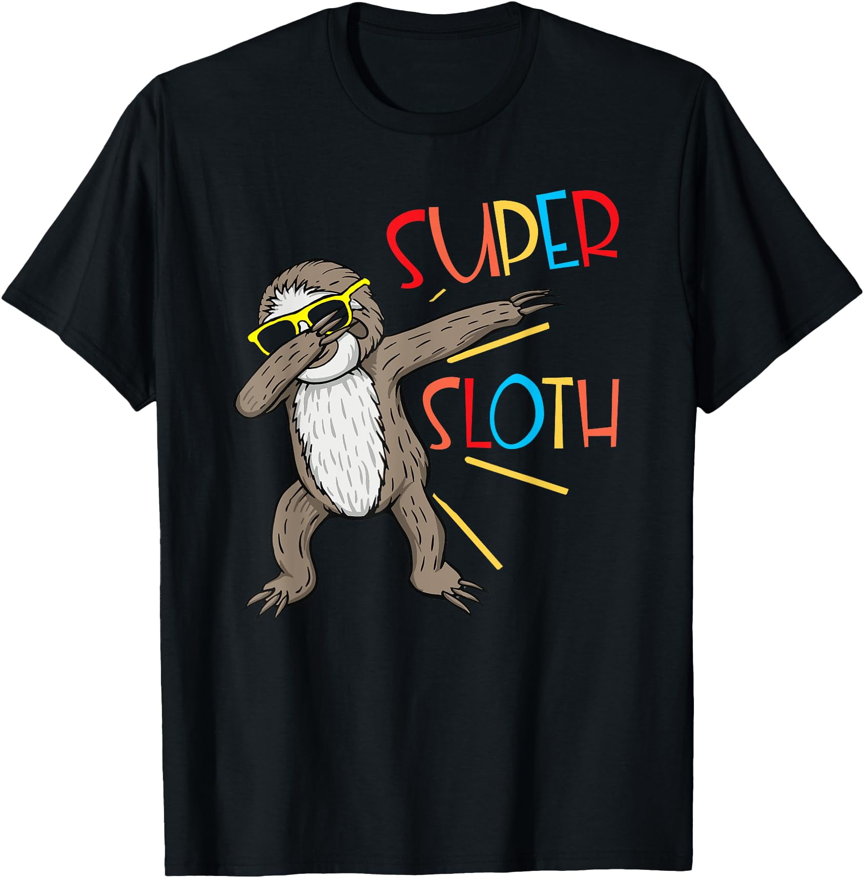 Funny Super Sloth Superhero Dabbing Dance Move Dab for Men Kids T-Shirt ...