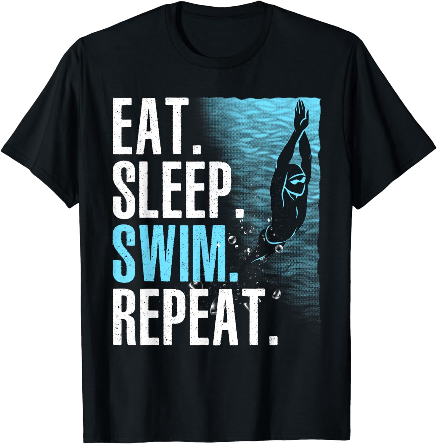 Funny Swimming Design For Men Women Kids Swimmers Swim Team T-Shirt ...
