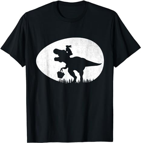 Funny T Rex Rabbit Dinosaur Easter Bunny Egg Costume Kids T-Shirt ...
