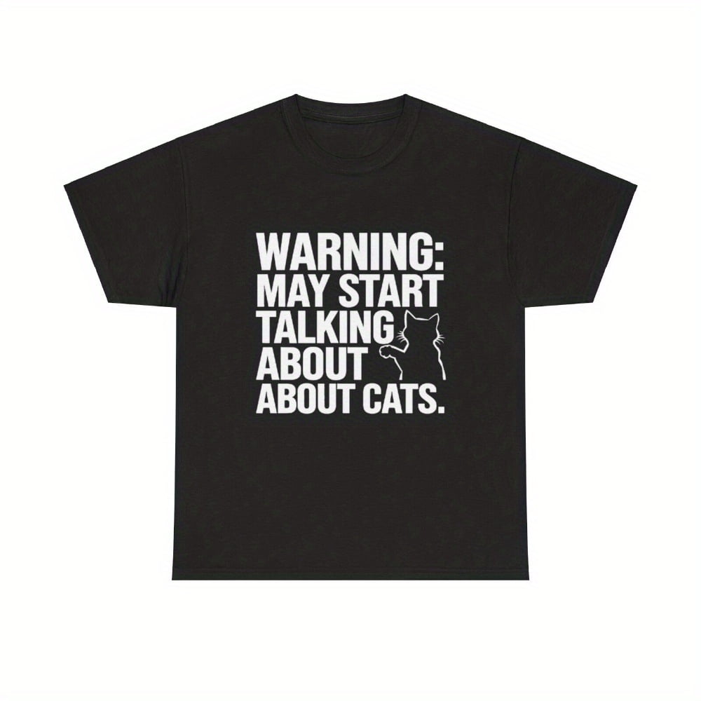 Funny T-Shirt, Men's Womens Tee Top, Cat T-Shirt, S-XXL, Cat Lover, Pet ...