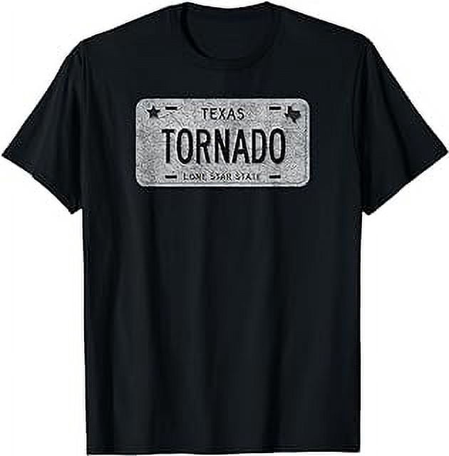Funny TX State Vanity License Plate TORNADO T-Shirt - Walmart.com