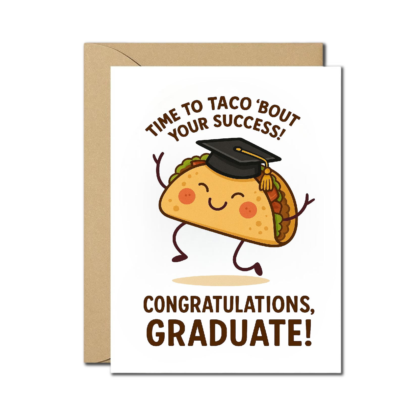 Funny Taco Graduation Card – Time to Taco 'Bout Your Success – Humorous ...