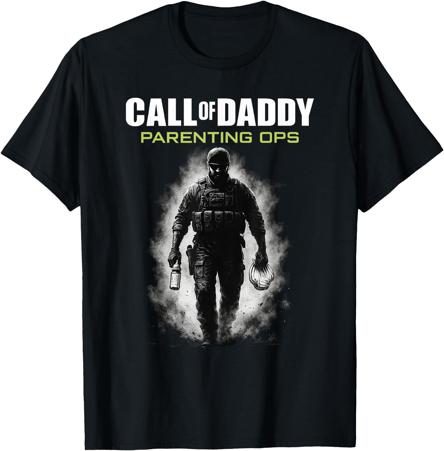 Funny Tactical Dad Parenting Ops Joke Graphic T-Shirt Great Father's ...