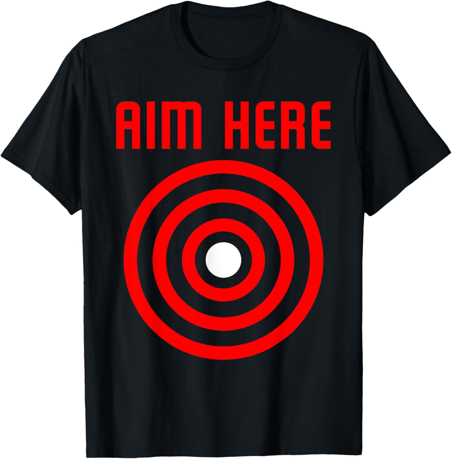 Funny Target Apparel Bullseye Target Aim Here T-Shirt - Walmart.com