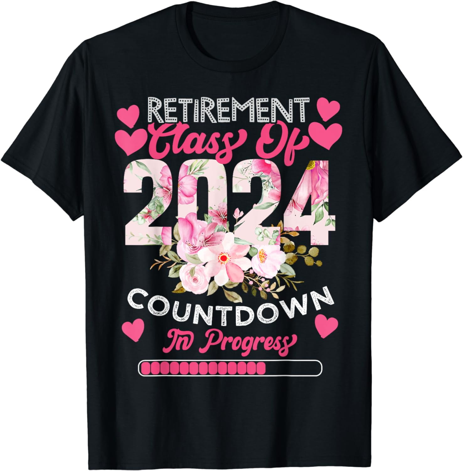 Funny Teacher Retirement Class Of 2024 Countdown In Progress T-Shirt ...