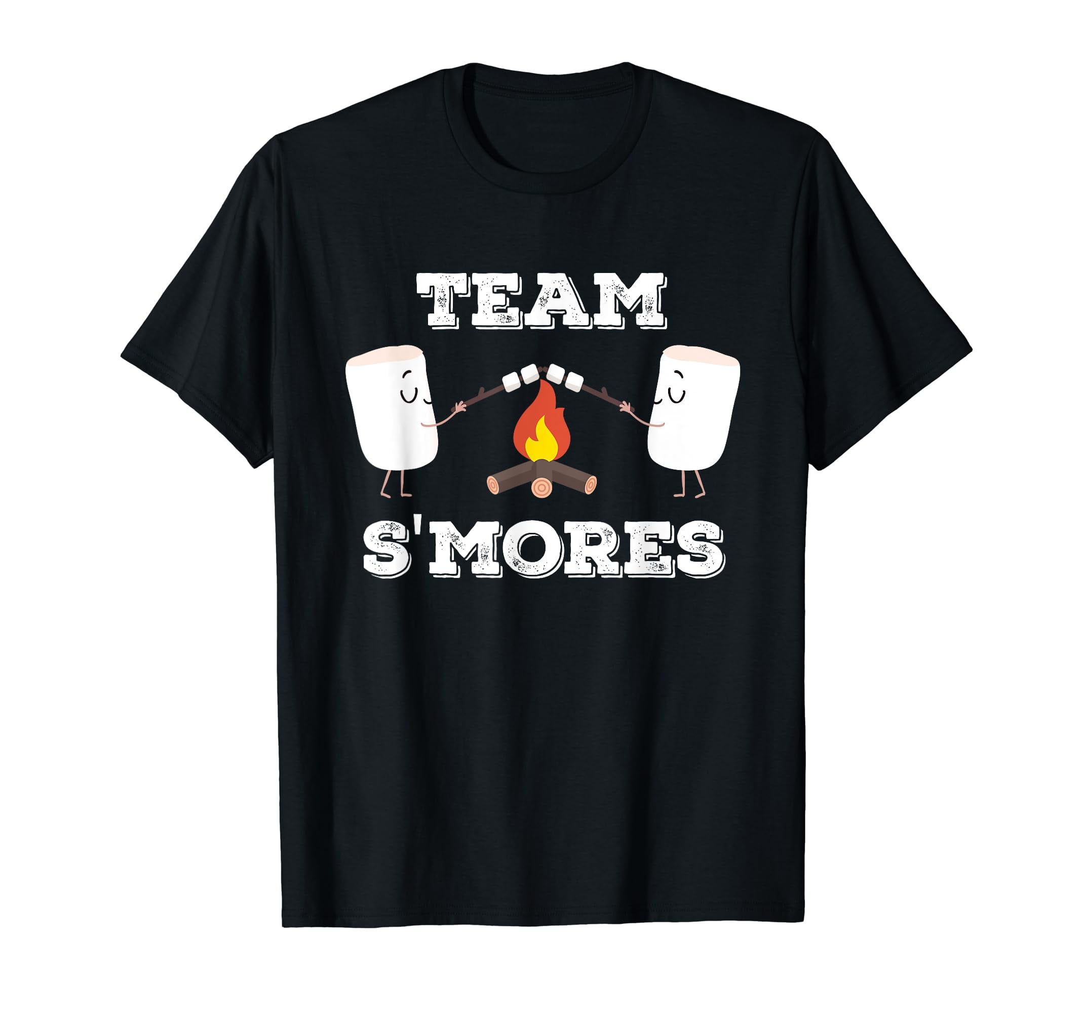 Funny Team S'mores T-Shirt Black Tee Camp Smores Camping Gift - Walmart.com