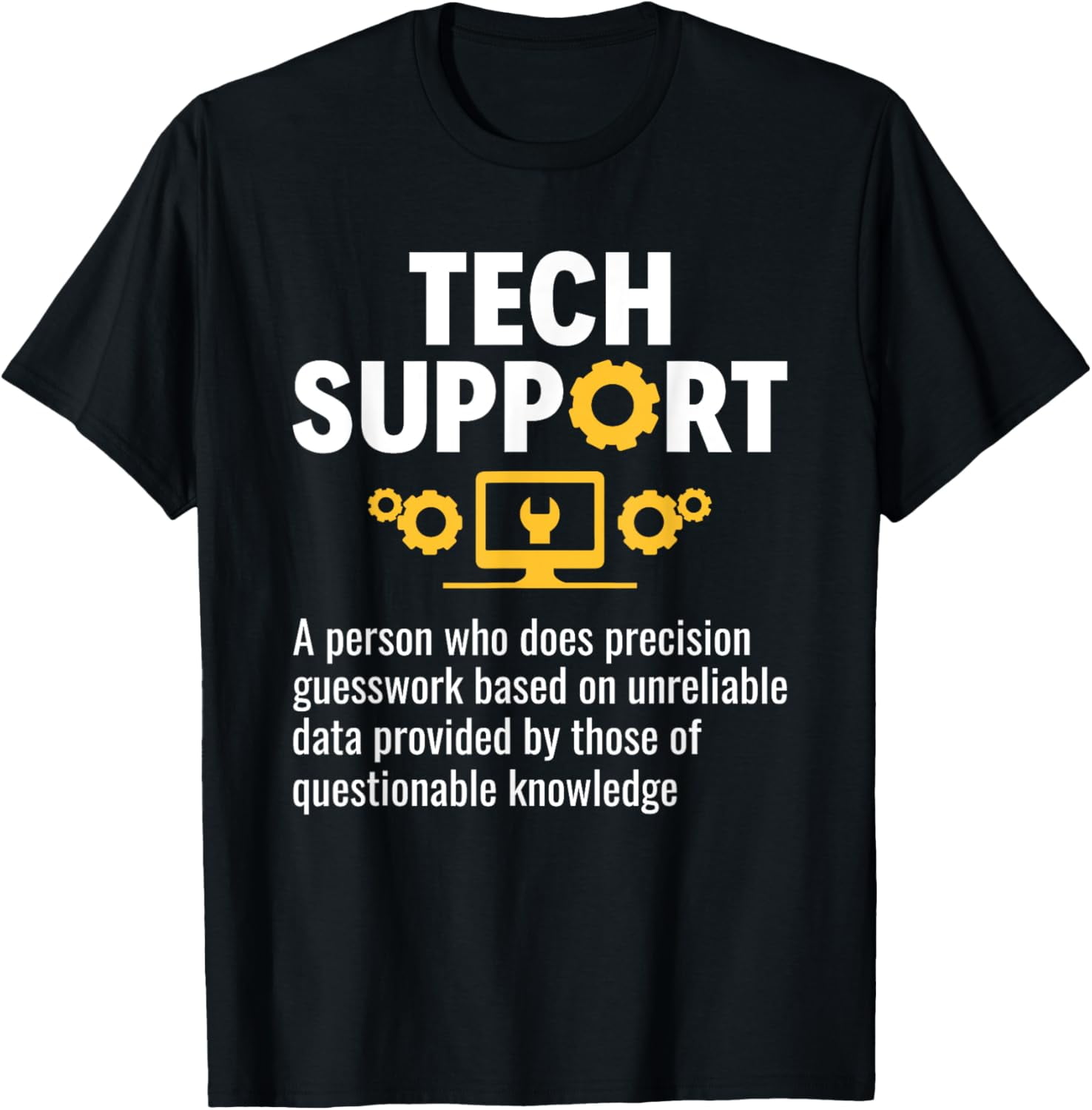 Funny Tech Support Definition Sysadmin Tech Support Nerd T-Shirt ...