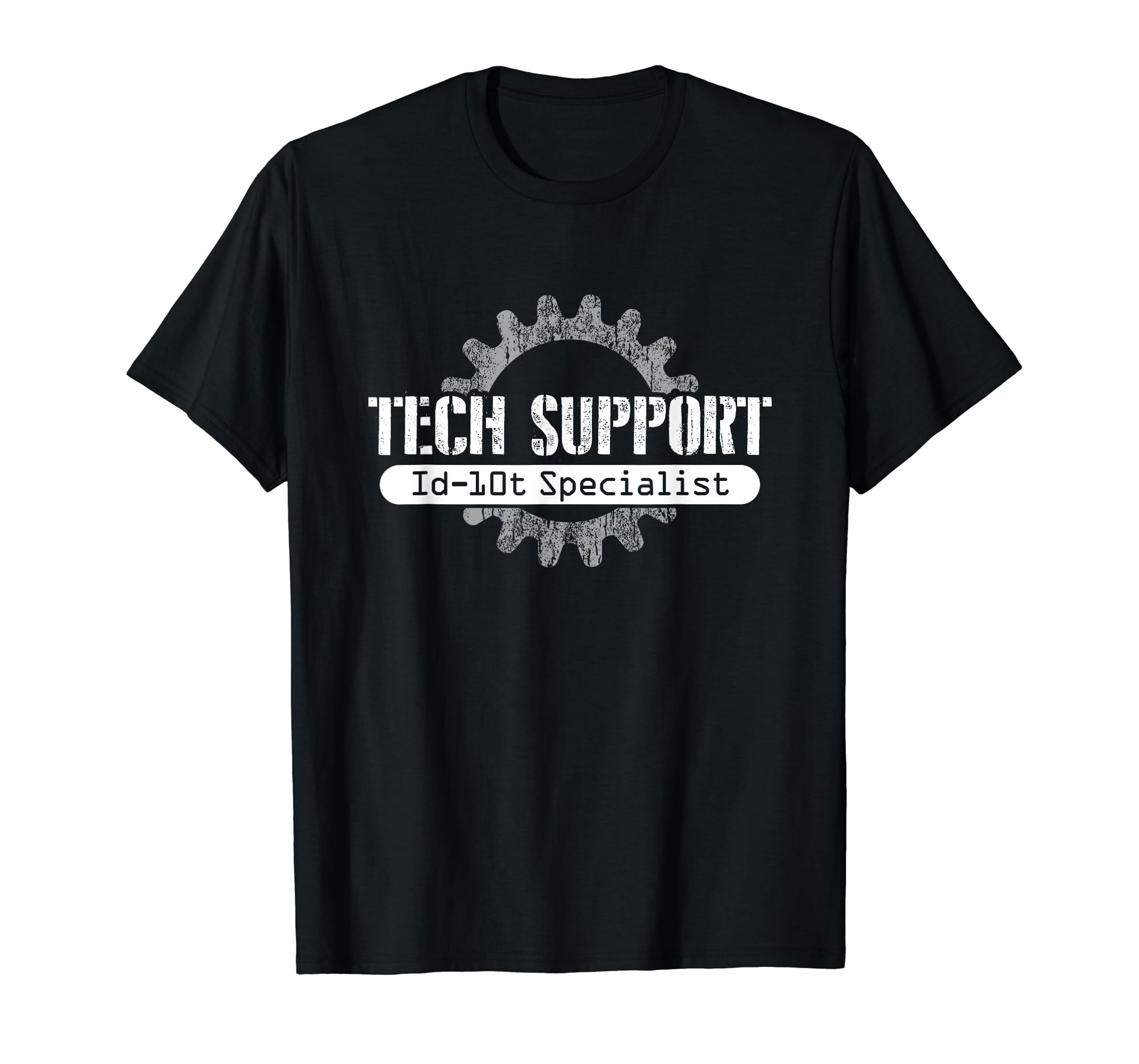 Funny Tech Support ID10T Computer Idiot Joke T-Shirt - Walmart.com