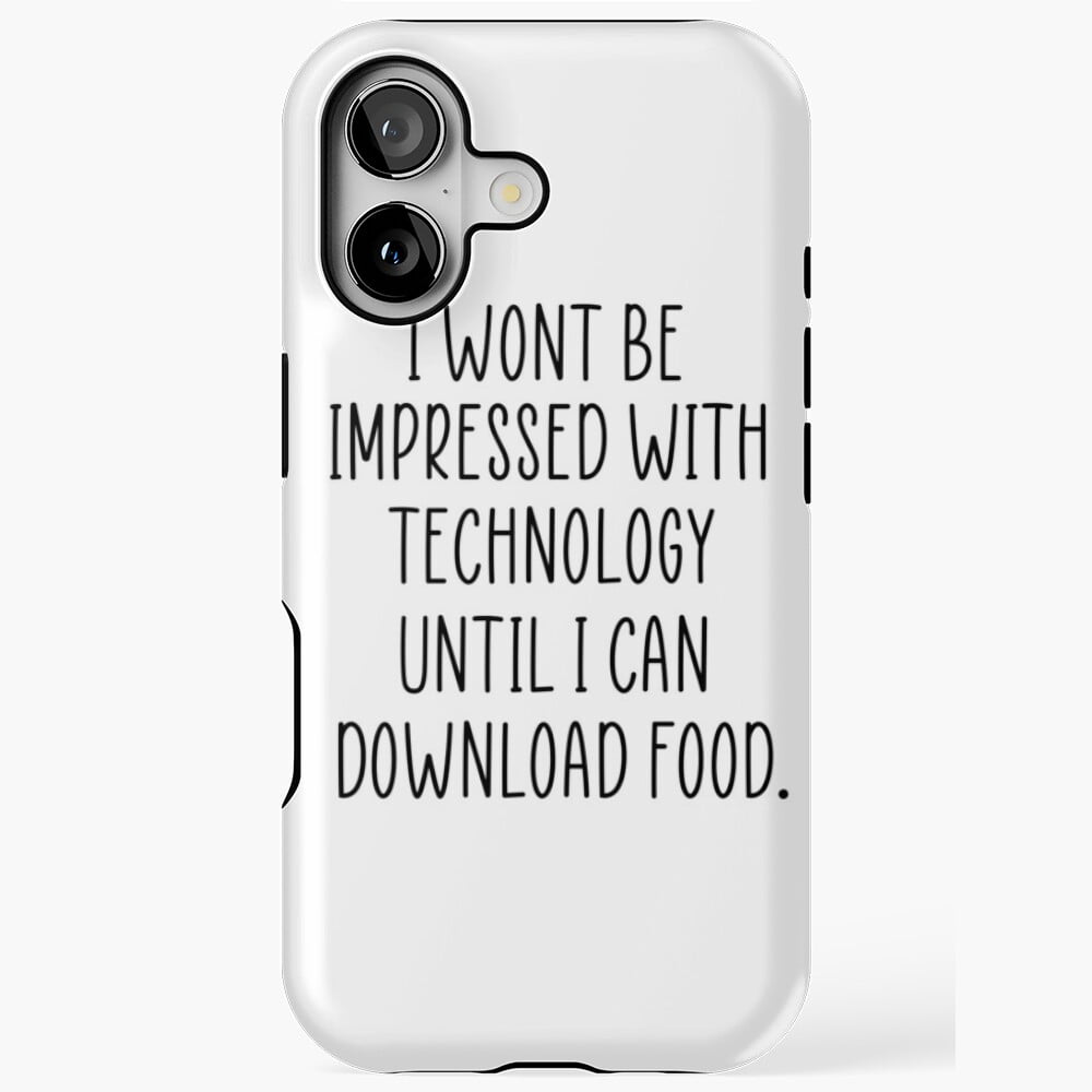 Funny Technology Quote Cartoon Meme Design iPhone Tough Case for 11/12 ...