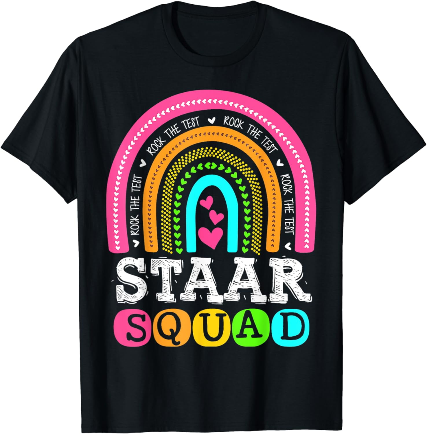 Funny Test STAAR Day Mode On Teacher Testing Ideas Rainbow T-Shirt ...