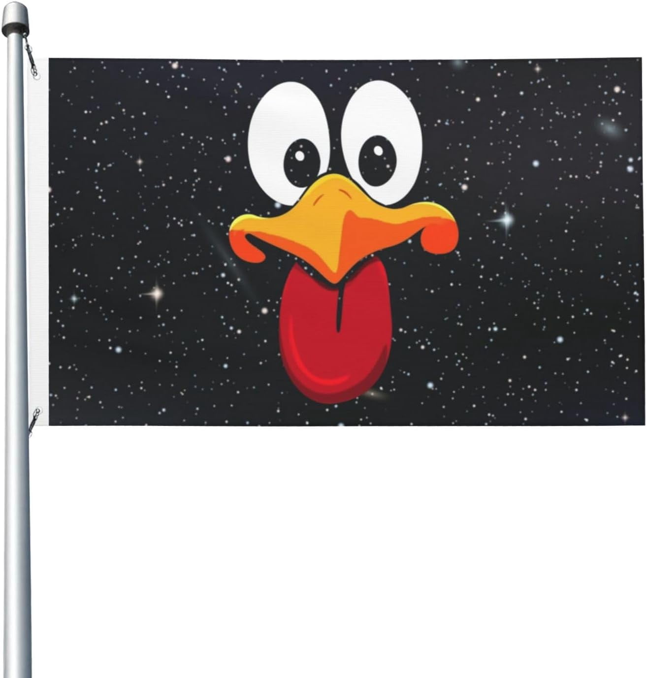 Funny Thanksgiving Turkey 3x5 Double Sided Flag Fade Resistant Banner ...