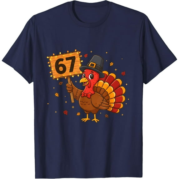 Funny Thanksgiving Turkey Meme Six Seven 6 7 Gift T-Shirt - Walmart.com