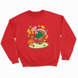 Funny Thanksgiving Turkey Playing Golf Autumn Green Humor Themed ...