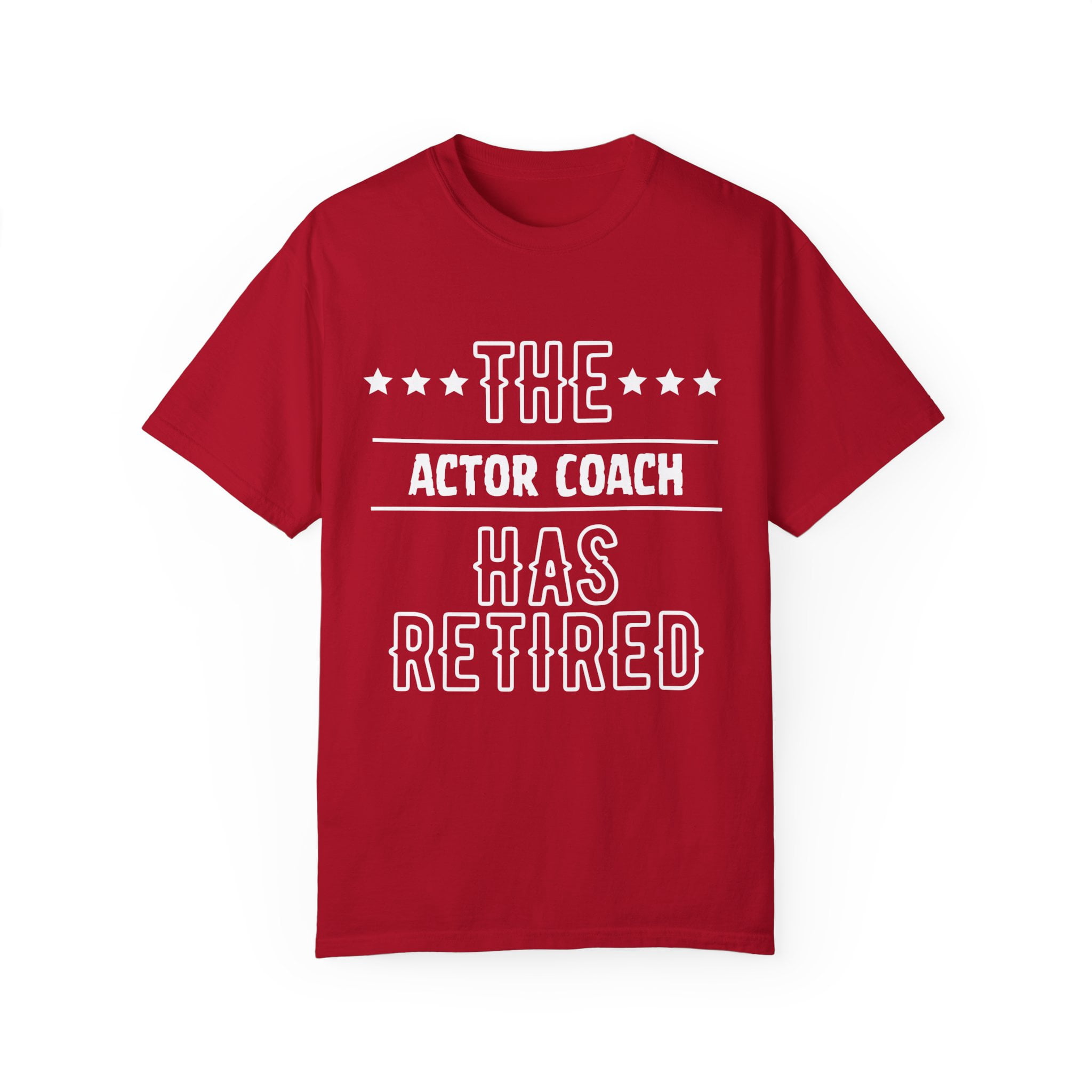 Funny The Actor Coach Has Retired Senior Grandpa Dad Mom Novelty Actor ...