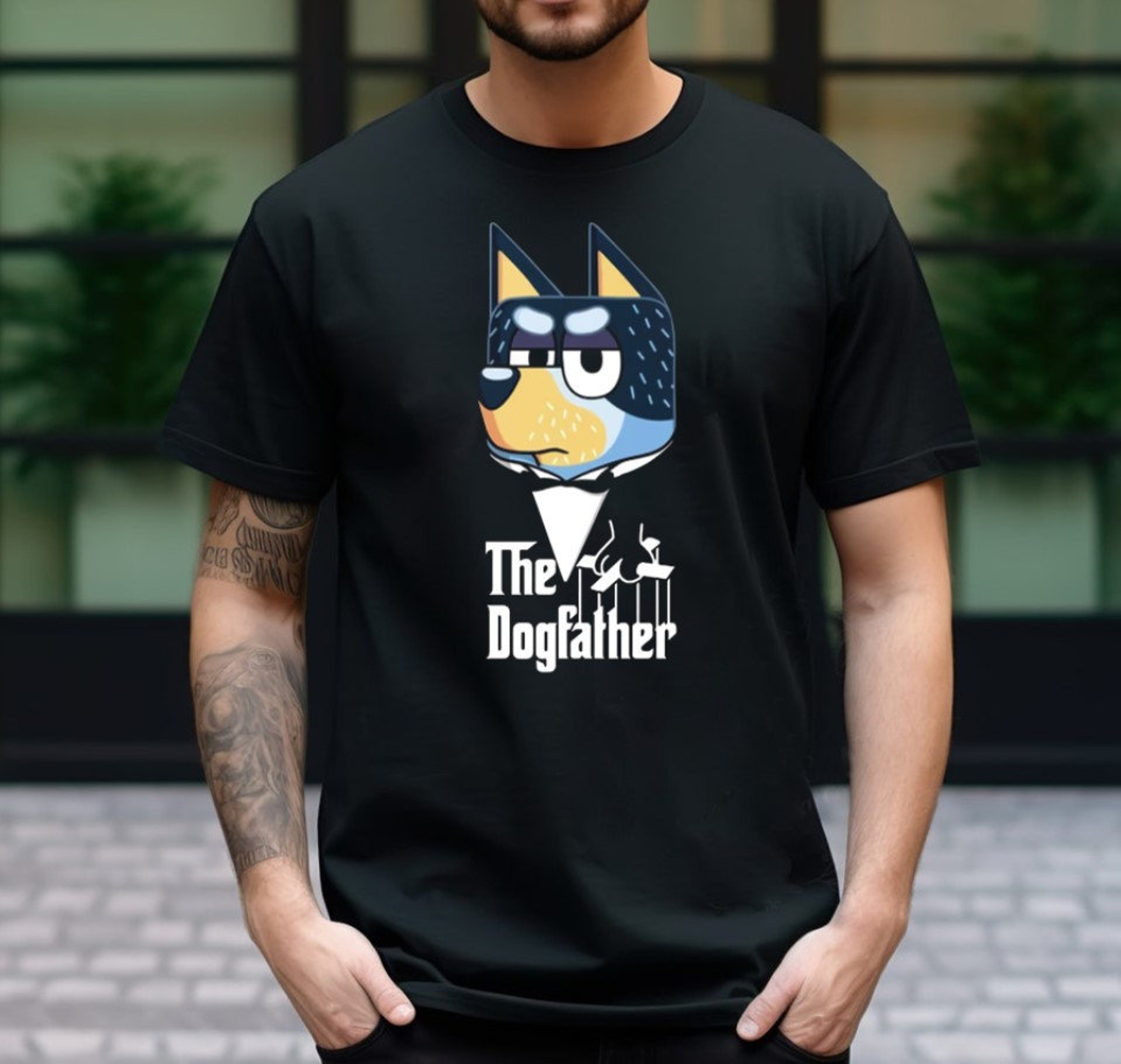 Funny The DogFather Bluey Dad Shirt, Bluey Dad Vintage Shirt, Cool Dad ...