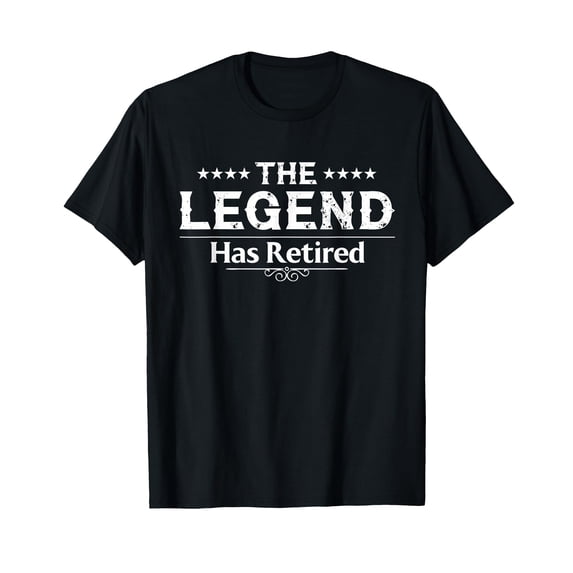 Funny "The Legend Has Retired" Gift T-Shirt for Men and Women - Vintage ...