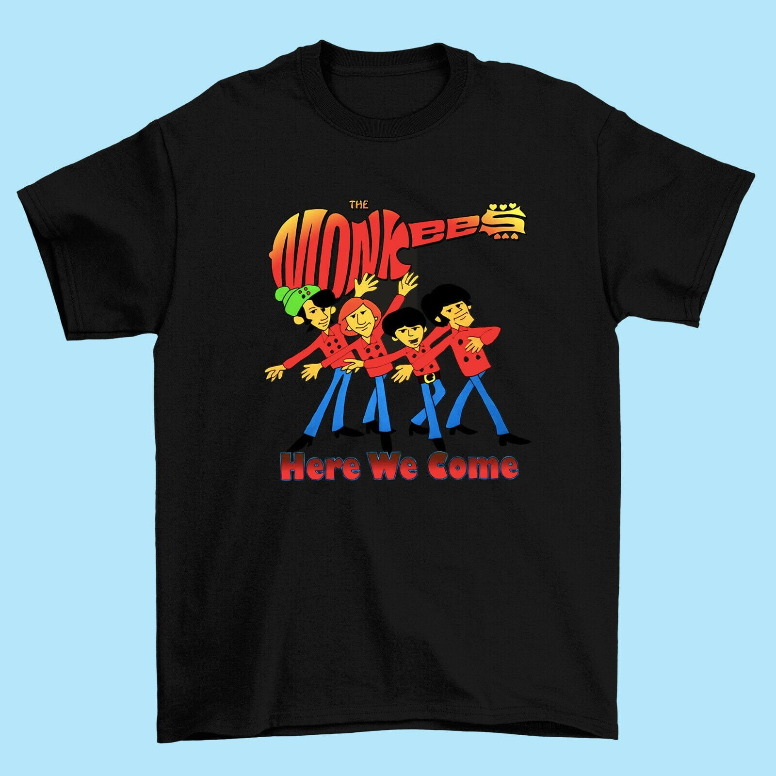 Funny The Monkees Band Here We Come T Shirt Funny Vintage - Walmart.com