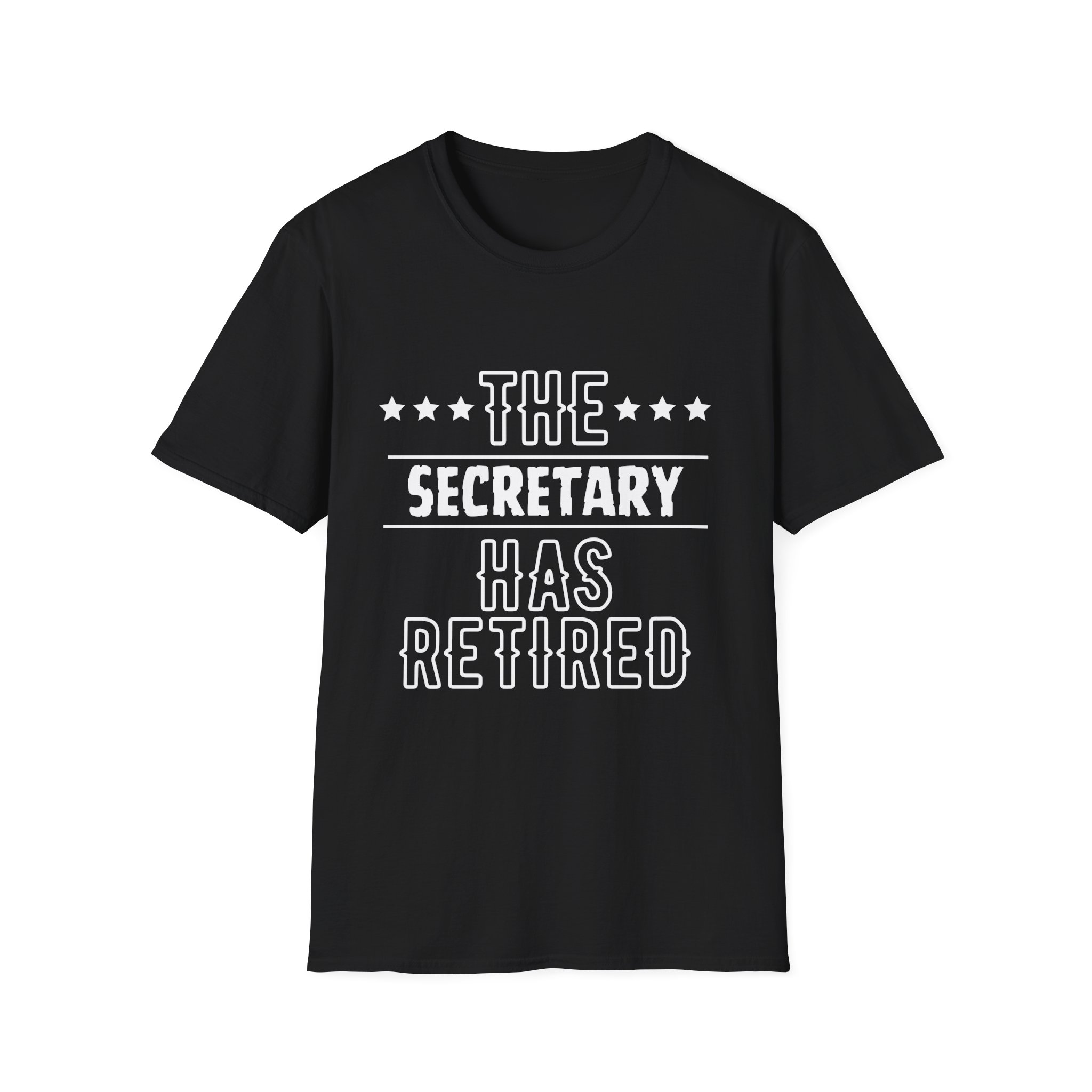 Funny The Secretary Has Retired Grandpa Senior Worker Gag Novelty ...
