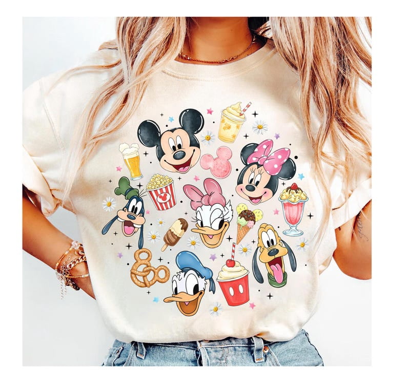 Funny Theme Park Outfit Idea, Classic Disney Characters “I’m Just Here ...