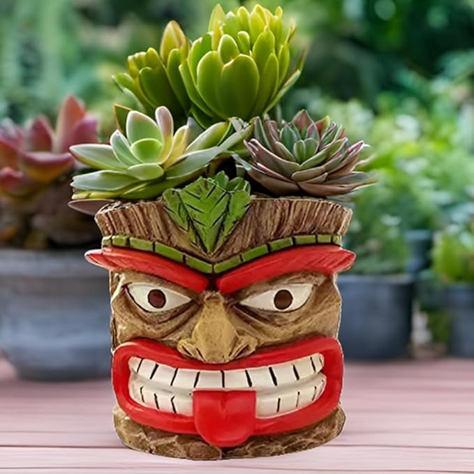 Tiki Planter Pots