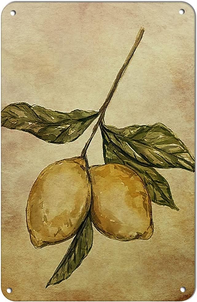 Funny Tin Sign Lemon Funny Metal Sign Summer Wall Decor Farmhouse Decor ...