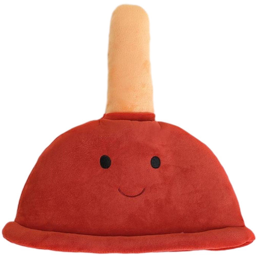 Funny Toilet Plush Sucker Hat, Novelty Selfie Prop Party Hat for ...