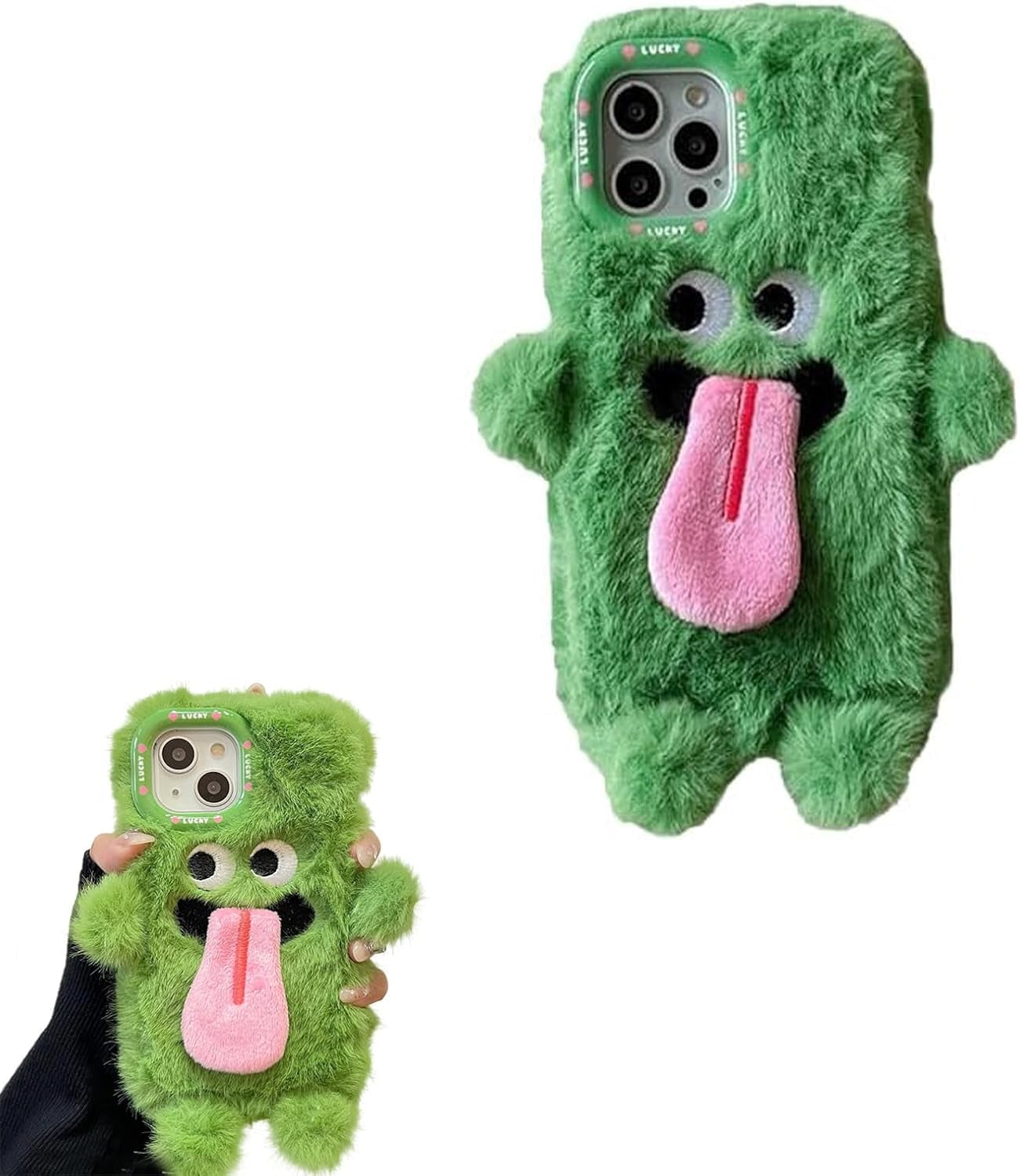 Funny Tongue Sticking Out Plush Mobile Phone Case, Cute Funny Tongue ...