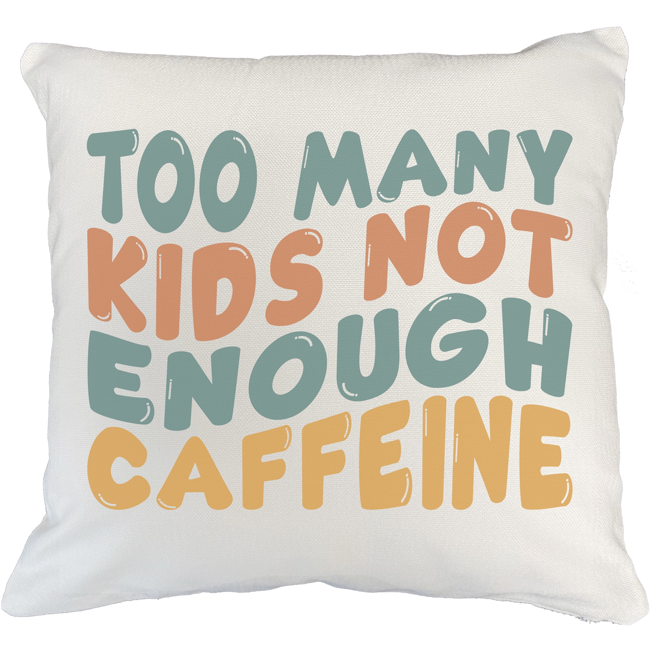 Funny Too Many Kids, Not Enough Caffeine, Mom Quote, Groovy Retro Wavy ...