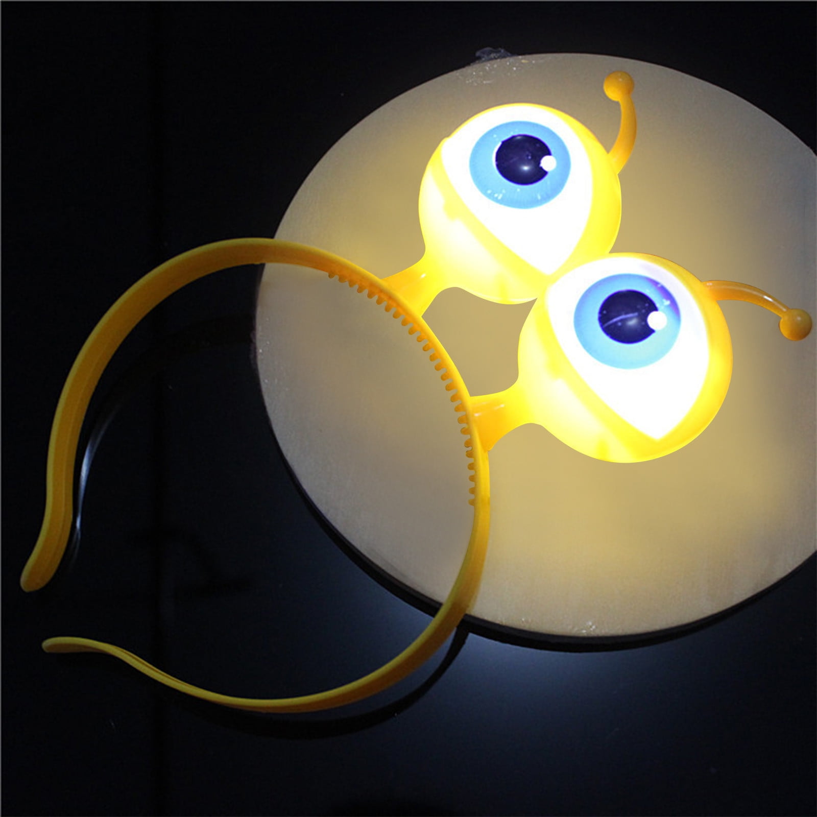 Funny Toys Yellow Party Light-Emitting Eyeballs LED Flash Headband ...