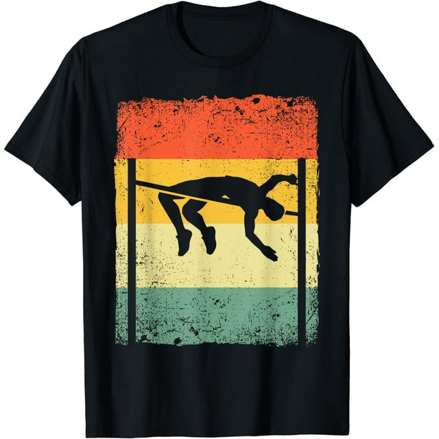 Funny Track And Field High Jump Design For Men Women Athlete T-Shirt ...