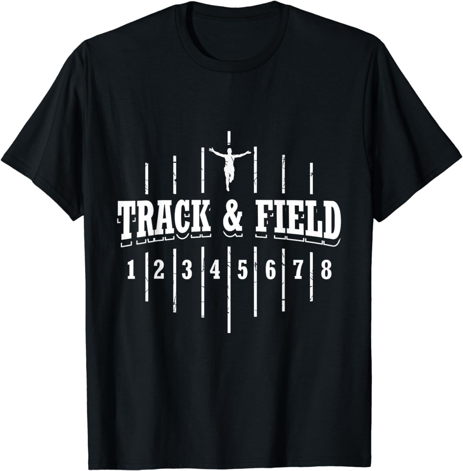 Funny Track and Field Design Runner Numbers T-Shirt - Walmart.com