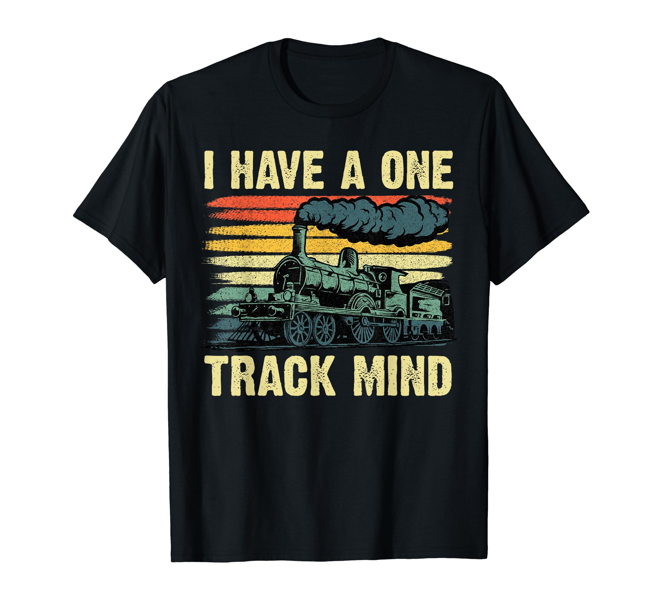 Funny Train Art For Men Women Kids Toddlers Railroad Lovers T-Shirt ...