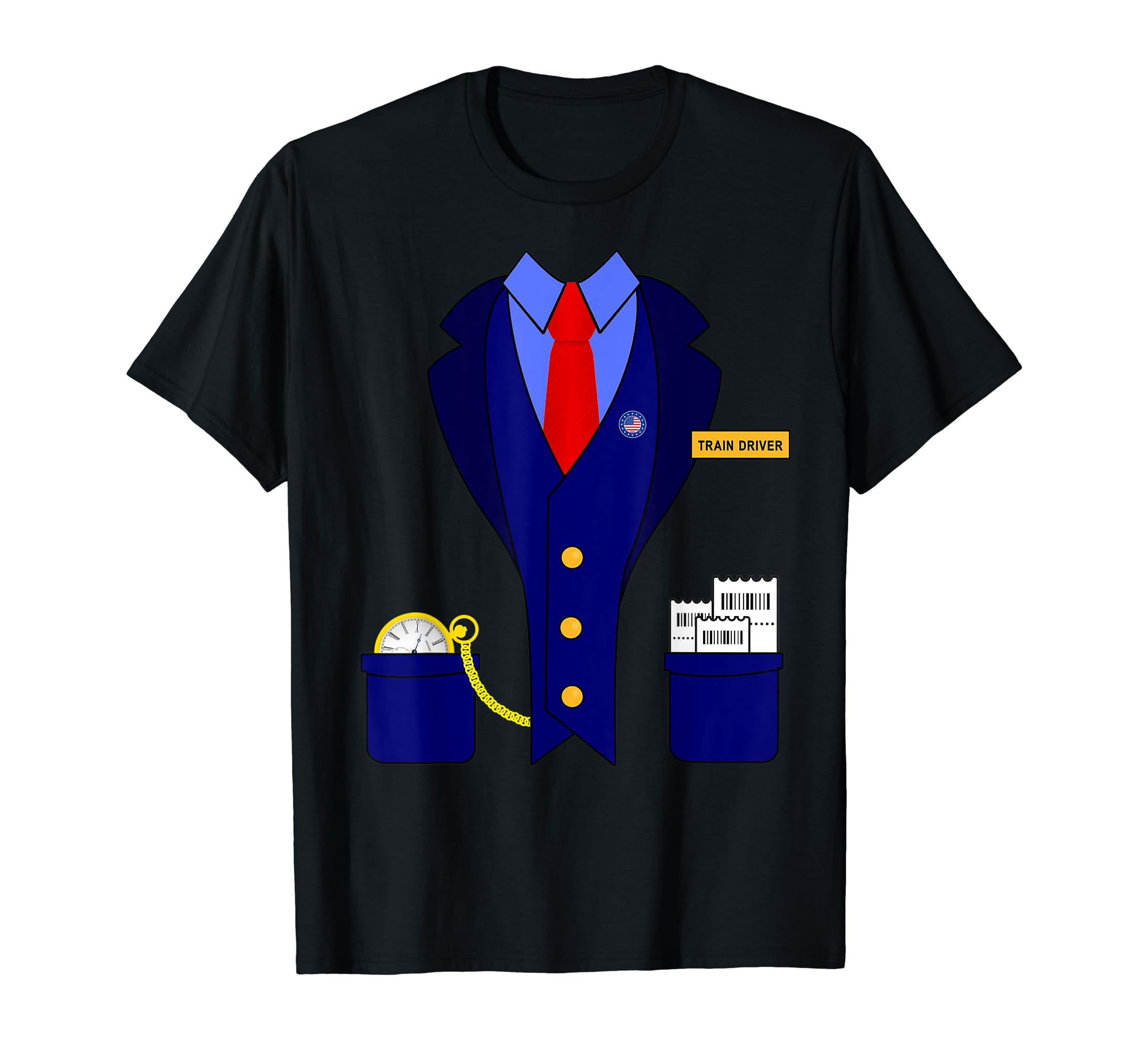 Funny Train Driver Conductor Model Railway Railroad Costume T-Shirt ...