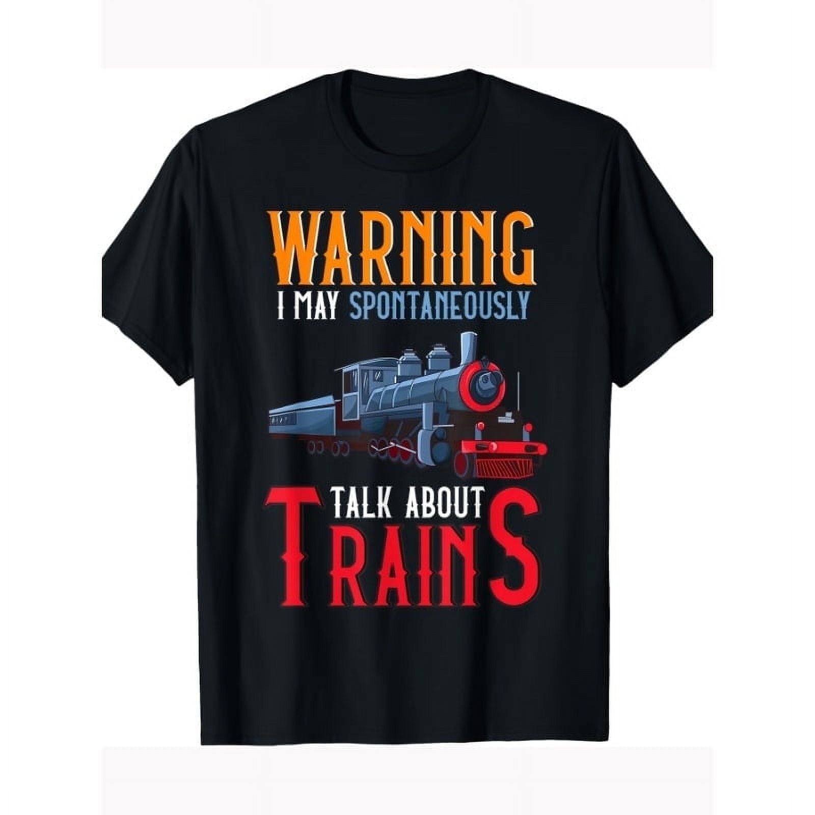 Funny Train Shirts For Men Locomotive Train Lover 220g 100% CottonT ...
